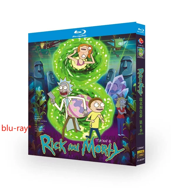 RICK AND MORTY Season 8 (2025) BD 2-Disc All Region New Box Set hot $25 ...