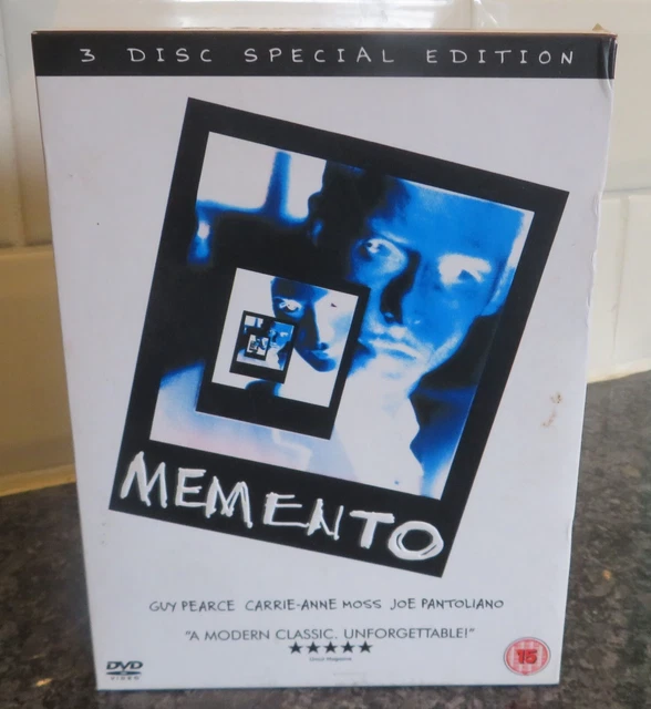 MEMENTO 2000 SPECIAL Edition DVD Guy Pearce/Carrie-Anne Moss/Jorja Fox ...