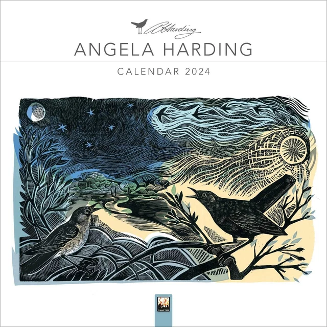 ANGELA HARDING CALENDRIER Mural 2024 (Art Calendrier): Original Flame ...