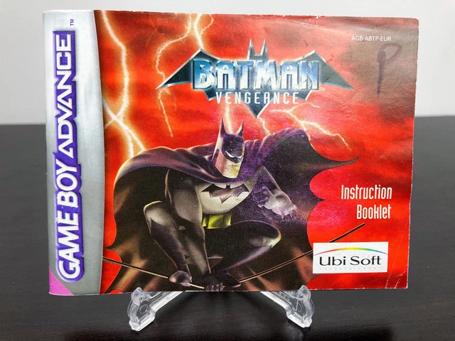 BATMAN VENGEANCE MANUAL - Nintendo Game Boy Advance Instruction Booklet ...
