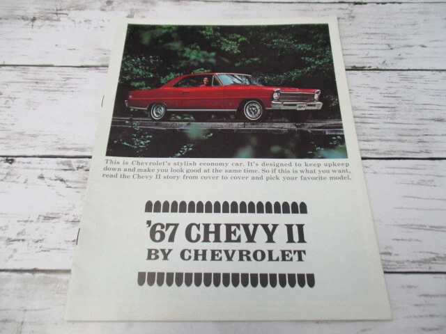 RARE CHEVROLET CHEVYII Chevy 67 Sales Catalog Brochure Retro Old Car m6 ...