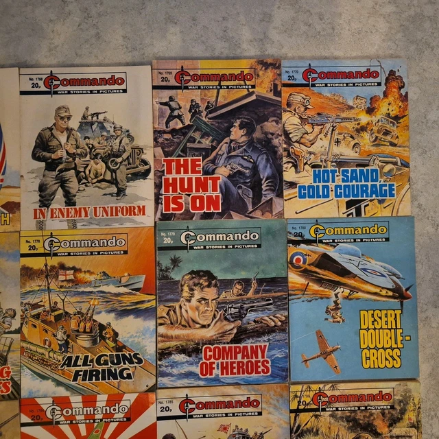24X COMMANDO War Comics Issue number range 1765 - 1794 Job Lot Bundle ...