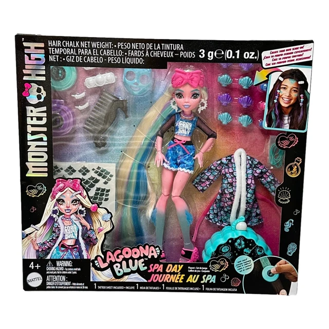 MONSTER HIGH LAGOONA Blue Doll Spa Day Play Set New $78.98 - PicClick CA
