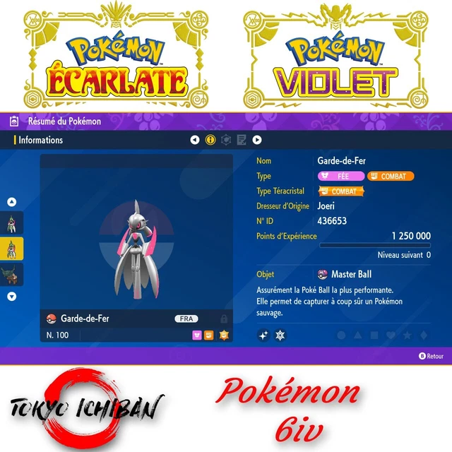 POKEMON PURPLE & Pokemon Scarlet IRON GUARD S 6iv Level 100 | Nintendo ...