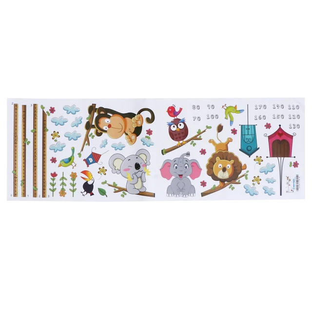 AUTOCOLLANTS DE BANDE Dessinée Hauteur Du Zoo Stickers Décalque ...