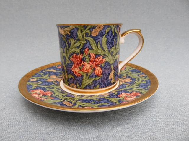 V&A NIKKO BONE China William Morris Collection Cup & Saucer Duo Iris £9 ...