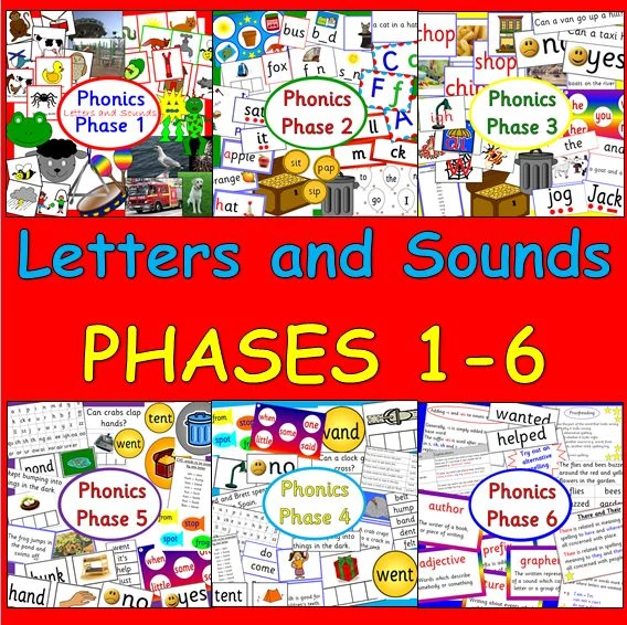 PHONICS PHASE 1-6 teaching resources TO PRINT Letters and Sounds- EYFS ...