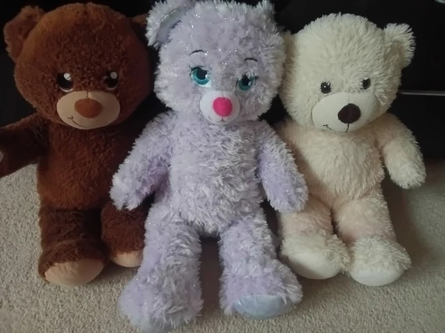 BUILD A BEAR Bundle X 3 Teddy Bears Soft Toys £12.99 - PicClick UK