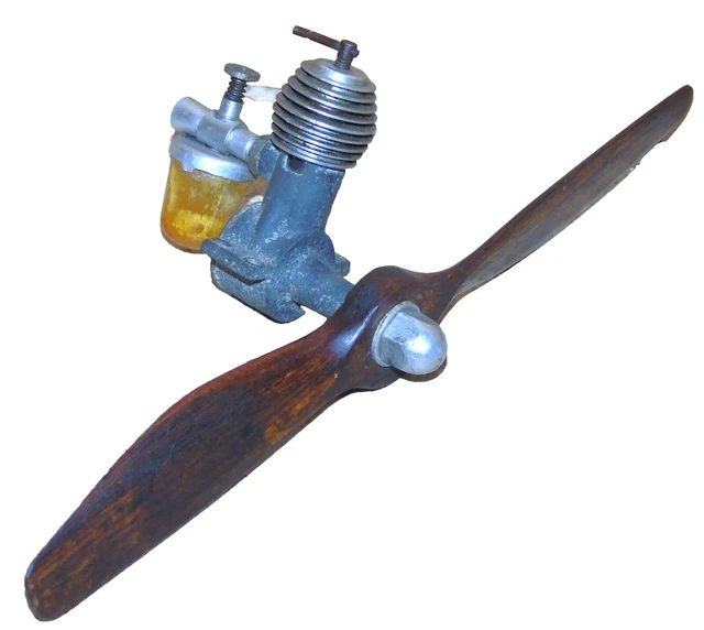 VINTAGE GENUINE MILLS 75 (0.75cc) MODEL DIESEL AERO AIRPLANE / AIRCRAFT ...