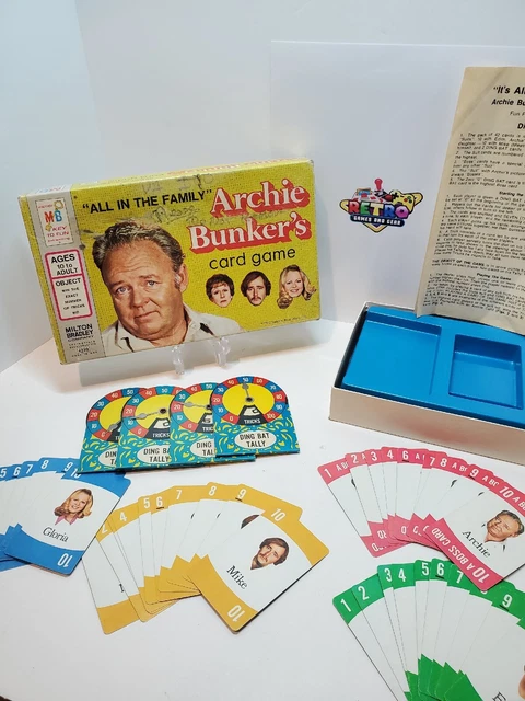 *RARE* 1972 ALL In The Family Archie Bunker’s Card Game Milton Bradley ...