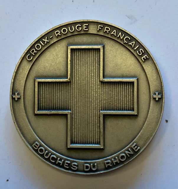 MÉDAILLE DU CENTENAIRE création Croix Rouge française Bouches-du-Rhône ...