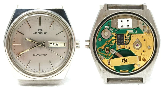 OROLOGIO LORENZ ELECTRONIC calibro esa 9183 eta vintage watch ...