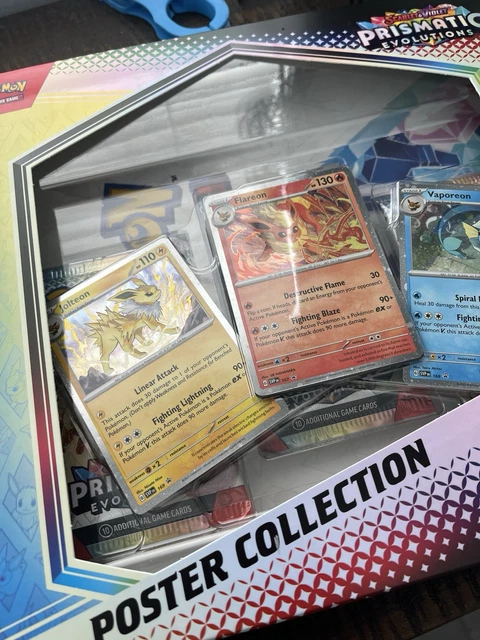 Pokemon Scarlet Violet Prismatic Evolutions Poster Collection Box
