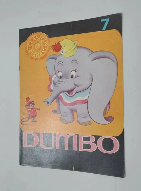 VINTAGE DISNEY'S DUMBO SPANISH Book W/ Illustrations Argentina JET 1966 ...