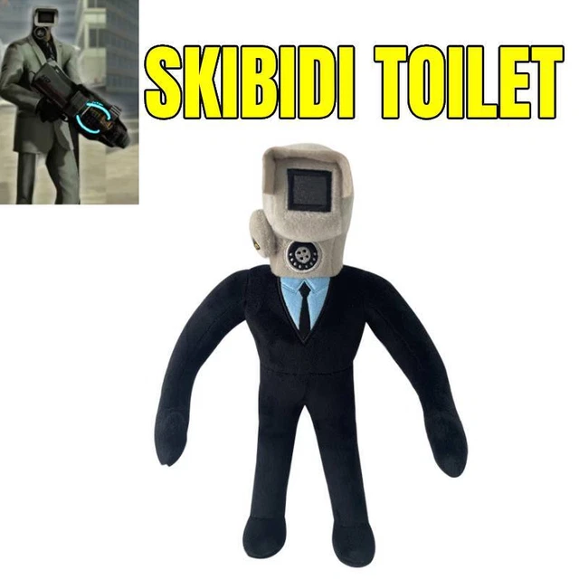 MONITOR SKIBIDI TOILET Man Plush Toy Stuffed Dolls Game Props Gift ...