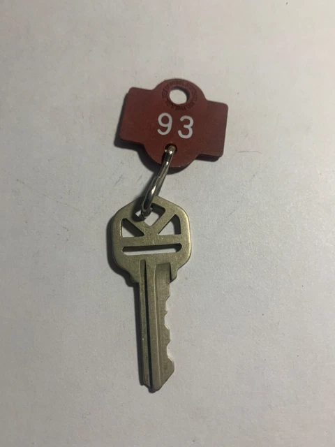 VINTAGE COLLEGE DORM room Hotel Motel Room Key Fob with Key #93 $9.99 ...