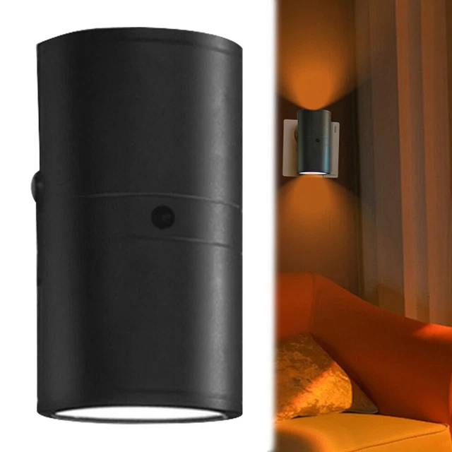 EU PLUG SOCKET Wall Lamp Remote Control RGB Dimmable LED Night Light ...