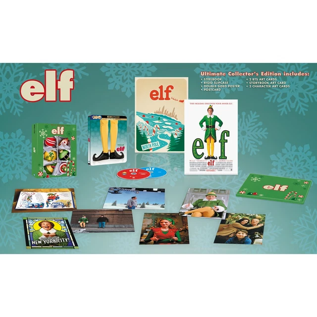 ELF (20TH ANNIVERSARY 4K Ultra HD Blu Ray Ultimate Collectors Edition ...