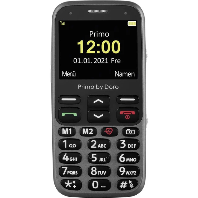 PRIMO BY DORO 368 Téléphone portable pour séniors Touche SOS graphite ...