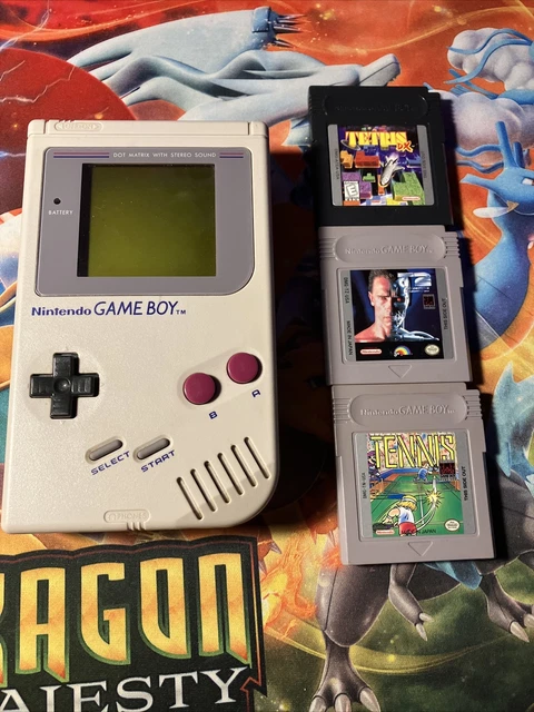 ORIGINAL NINTENDO GAMEBOY Console System DMG-01 NICE! Clean! and Three ...