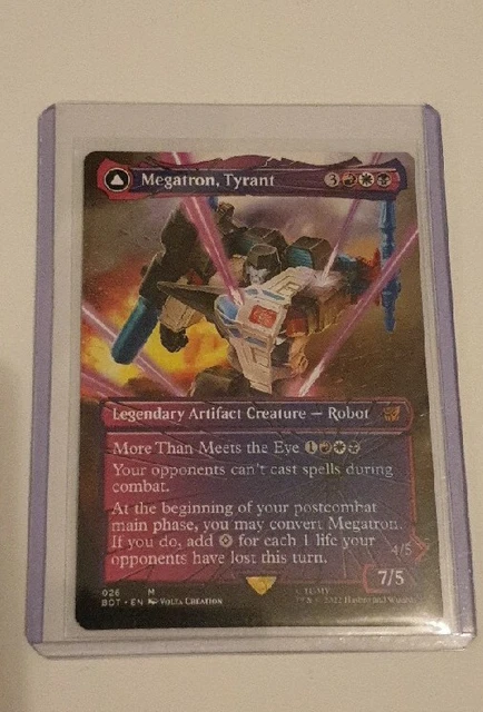 MEGATRON, TYRANT / Megatron, Destructive Force SHATTERED GLASS MTG ...