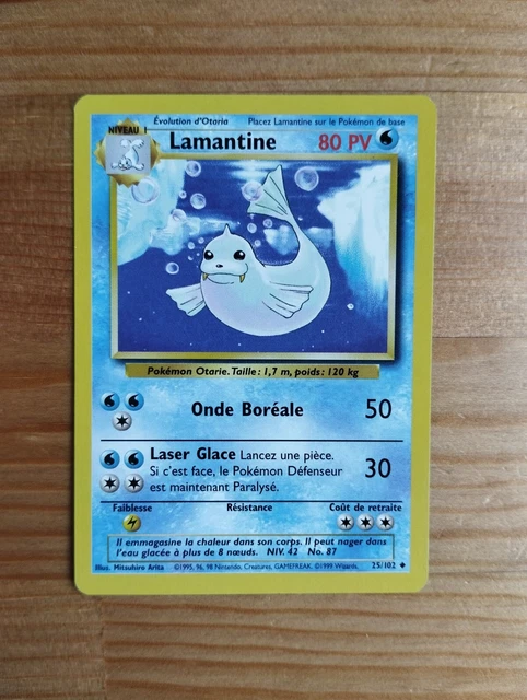 CARTE POKÉMON LAMANTINE - Set de Base 25/102 EUR 6,99 - PicClick FR