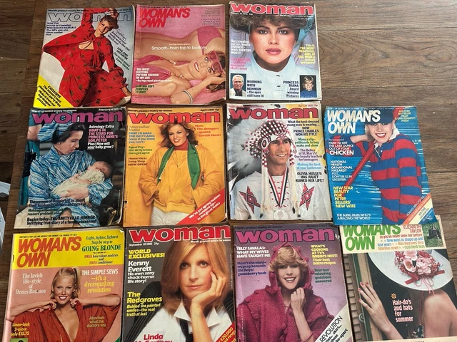VINTAGE WOMAN/WOMANS’S OWN Magazines 1970’s & 80’s £7.90 - PicClick UK