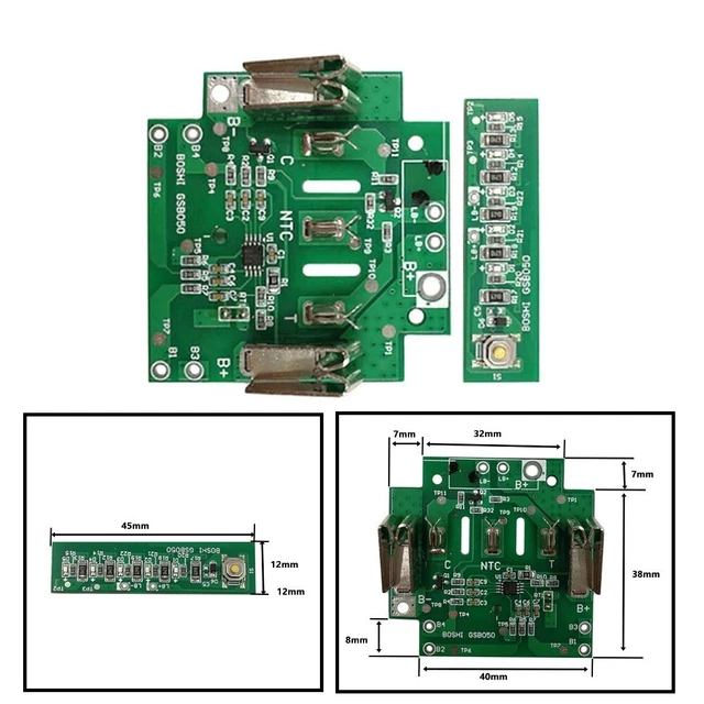 PCB CIRCUIT BOARD For Bosch 18V,47*45mm Battery Charge Protection Board ...