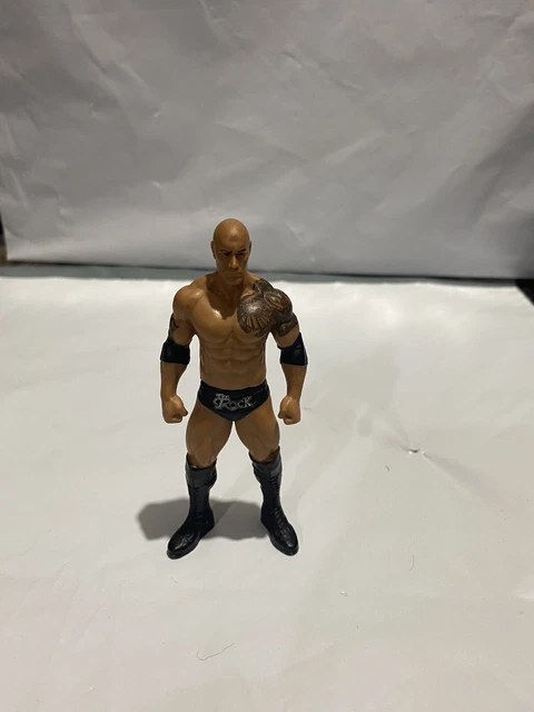 WWE THE ROCK Micro 3” Mattel Basic Series 78 WWF Wrestling Action ...