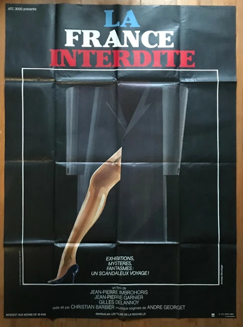 LA FRANCE INTERDITE, affiche cinéma originale 1984, Brigitte Lahaie ...