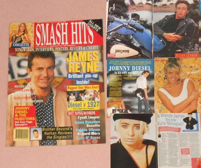 SMASH HITS 89-JAMES REYNE Colette Wendy James JULIAN LENNON/Johnny ...