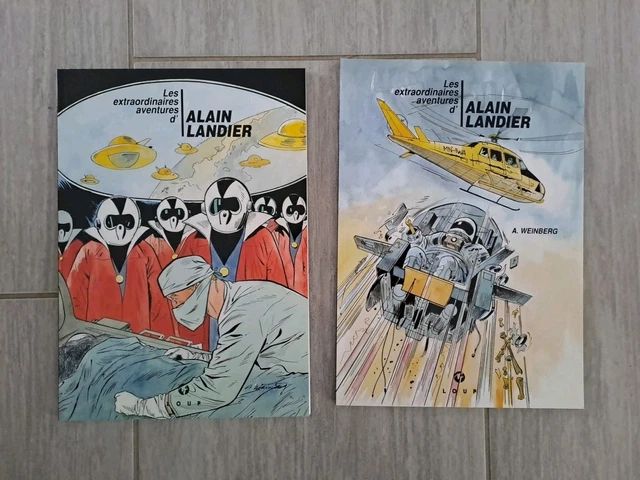 ALAIN LANDIER 1 Et 2 EO Et TBE Par A. Weinberg. Tirage Limité à 1500 ...