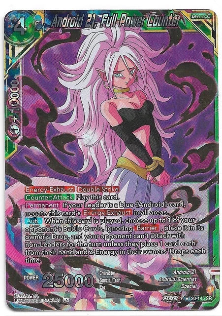 DRAGON BALL | Android 21, Full-Power Counter BT20-145 SR - NM $2.67 - PicClick CA