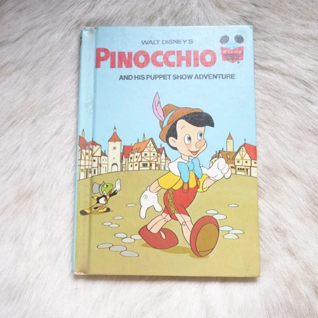 VINTAGE PINOCCHIO MOVIE Book Pincocchio and His Puppet Show Adventure ...