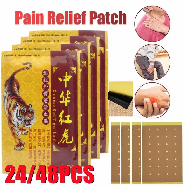 TIGER PATCH CHINESE Medical Back Heat Pain Relief Plaster Pad Balm ...