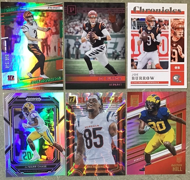 Joe Burrow Jamarr Chase Silver Prizm🌈 Mcpherson 249 Tee Higgins Bengals 1090 Picclick Au