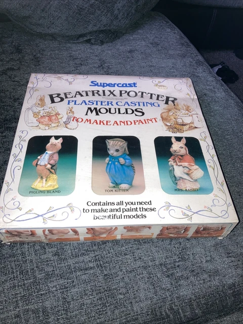 VINTAGE BEATRIX POTTER Supercast Plaster Casting Moulds Set 1984 Still ...