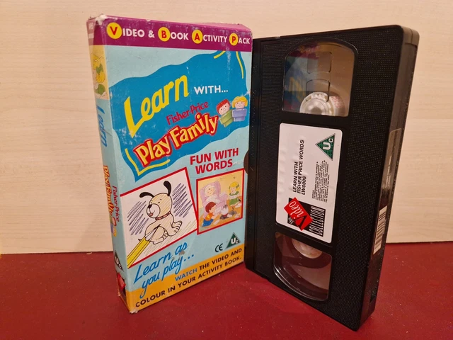 LEARN WITH FISHER Price Play Family Fun With Words - PAL VHS Video Tape ...