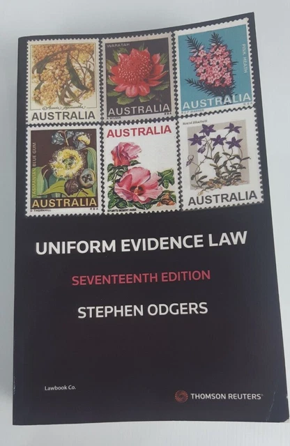 UNIFORM EVIDENCE LAW 17th Edition : Stephen Odgers (Paperback 2022) $85 ...
