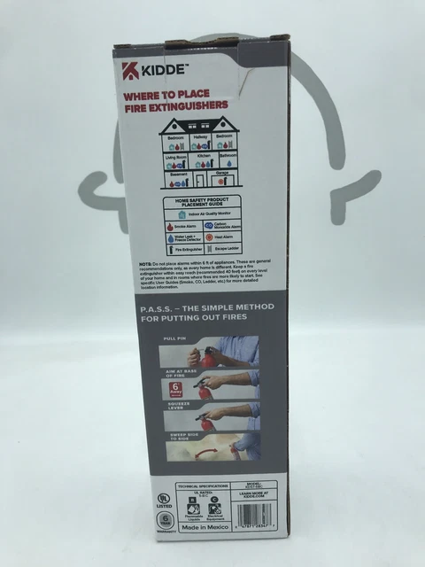 KIDDE FIRE EXTINGUISHER for Vehicles, Cars, Single Use 5BC Basic 5 $30. ...