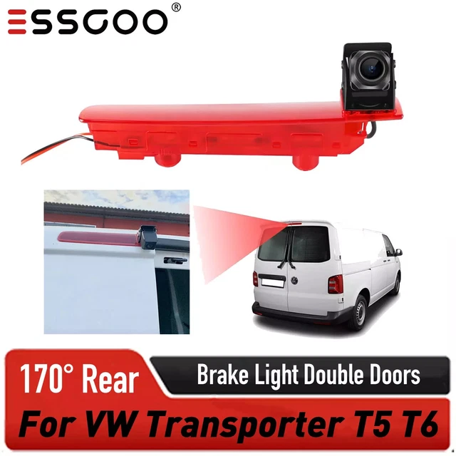 FOR TRANSPORTER VW T5 T6 Rear View Reversing Camera Brake Light Double ...