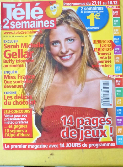 SARAH MICHELLE GELLAR, cover+Elle met Hollywood à ses pieds 3 pages ...