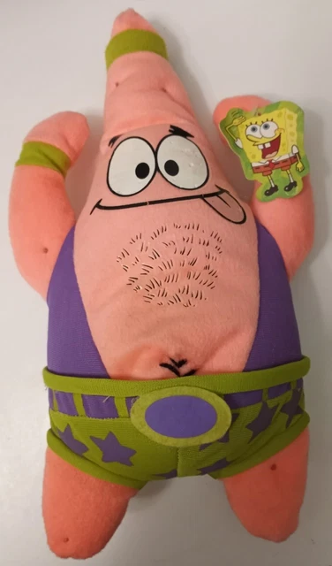2005 SPONGEBOB SQUAREPANTS -Patrick Star Wrestling 12" Plush Doll Nanco ...