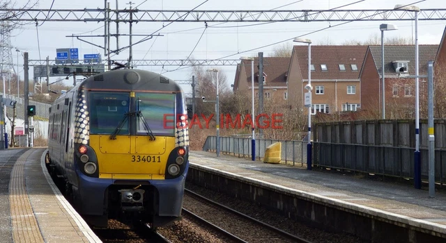 PHOTO (2) Scotrail Class 334 Train Number 334011 At Easterhouse Railway ...