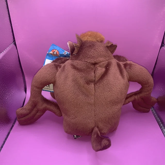 VINTAGE TAZ TASMANIAN Devil Plush 9" Looney Tunes Warner Bros Boots ...