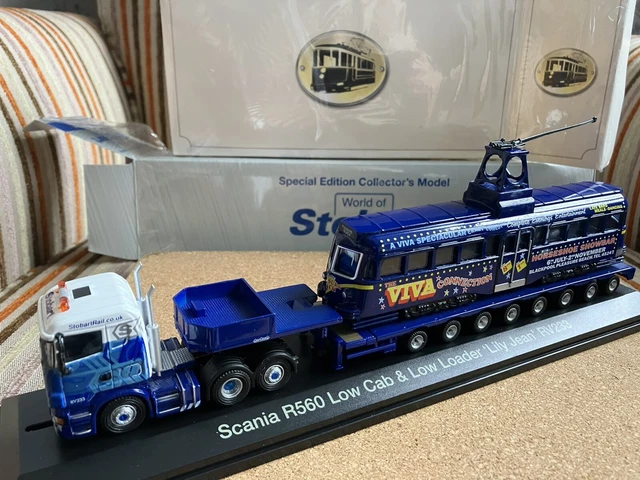 ATLAS/OXFORD DIECAST SCANIA Stobart Low Loader and Tram Load - 1/76 ...