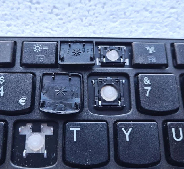 LENOVO THINKPAD L450 L460 L470 Laptop UK Keyboard One Key Only BLACK ...