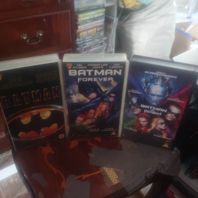 BATMAN VHS COLLECTION 3x Movie Bundle Batman - Forever - Batman & Robin ...