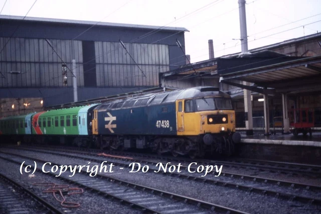 ORIGINAL 35MM DIESEL RAILWAY SLIDE CLASS 47 47438 CARLISLE 24-02-1990 £ ...