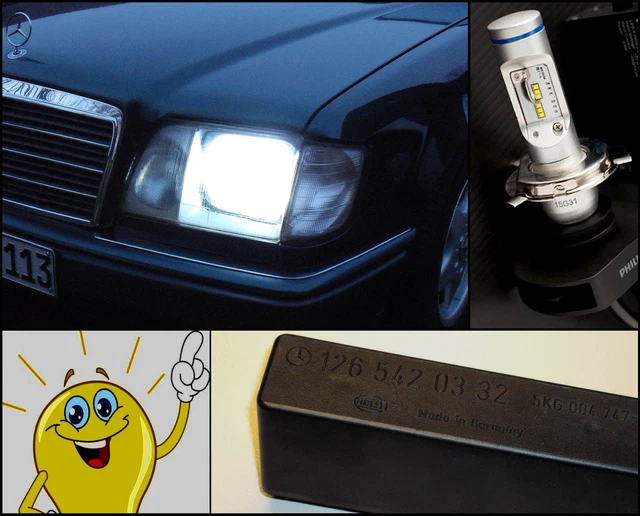 MERCEDES W124: CONTROLLO Lampada per Lampade Fari LED EUR 200,00 ...